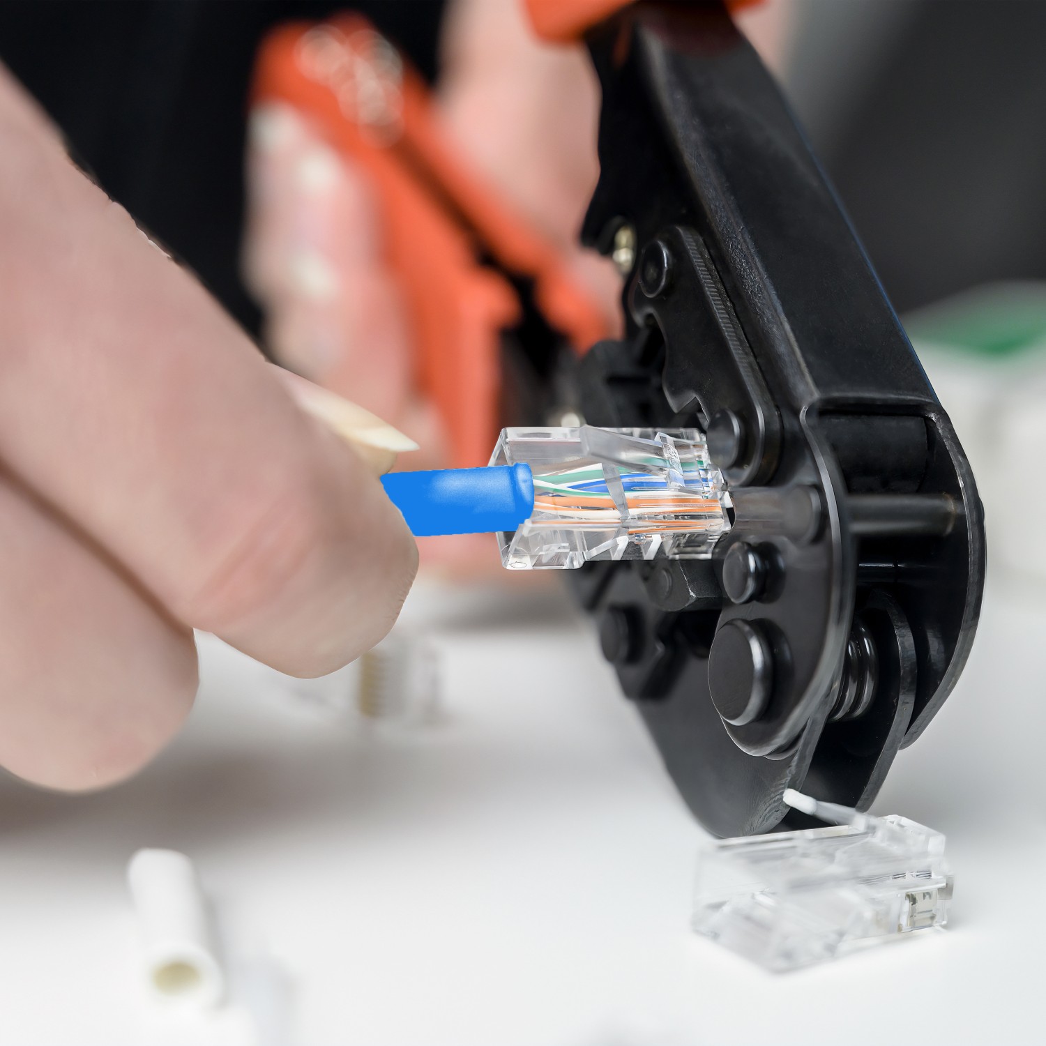 Cablu de Retea LAN UTP, cat.5E, Cupru, Rola 305m, Albastru - eMAG.ro