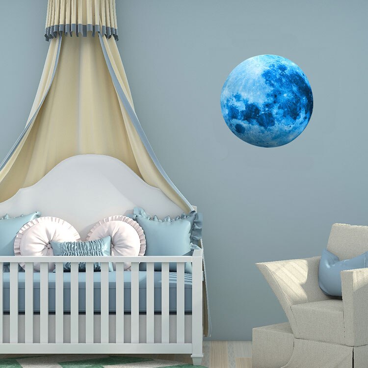 Sticker Glow in the dark Luxer, Autocolant Luna Fosforescenta, Albastra ...