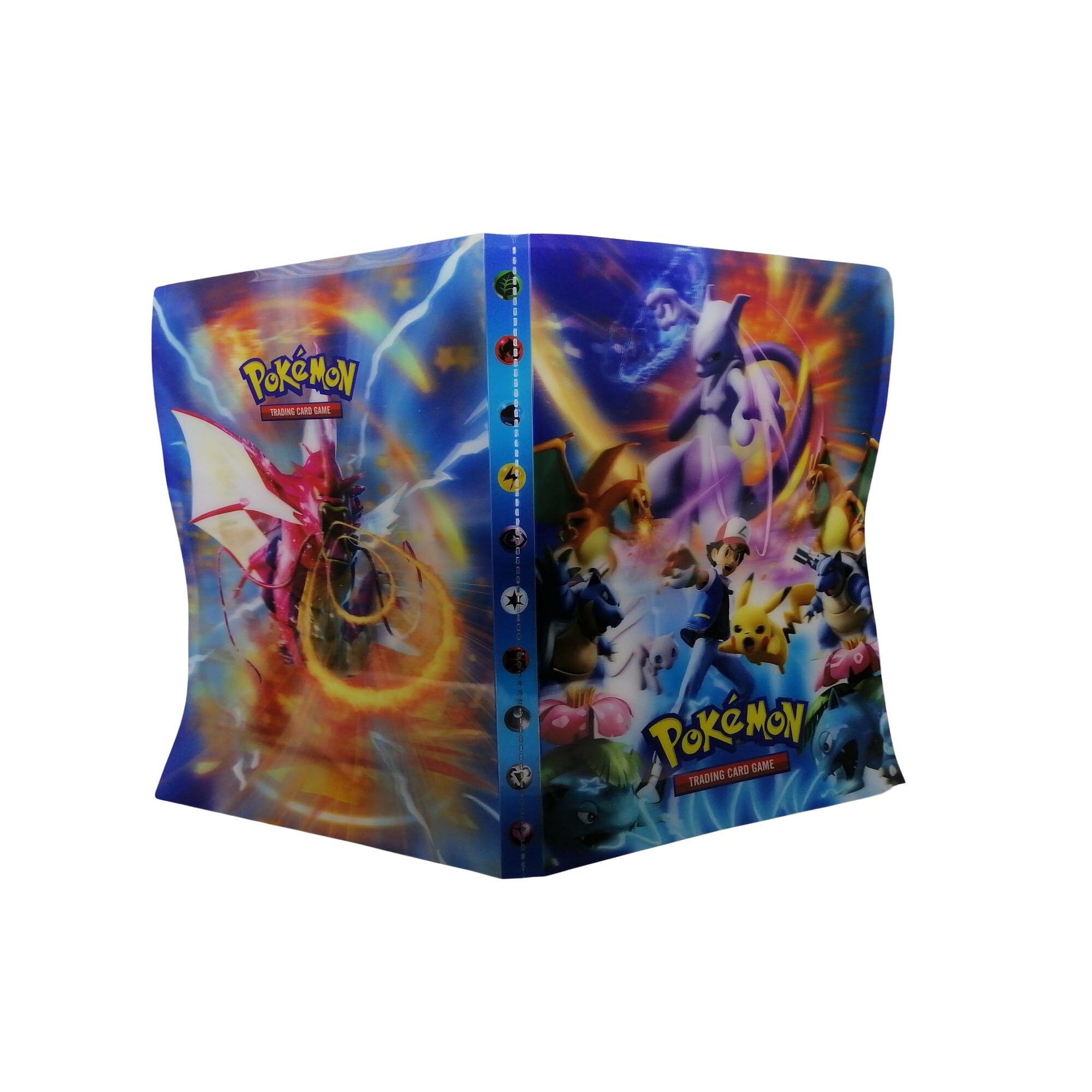 Album Pokemon 3D, pentru 216 cartonase, albastru, 30 cm x 23 cm - eMAG.ro