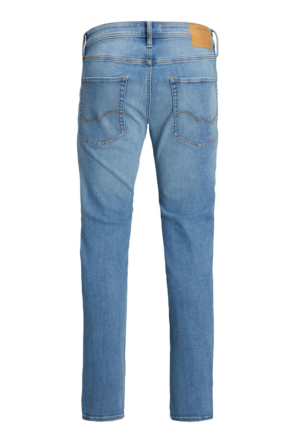 Jack & Jones, Дънки със средна талия и копчета, Светло синьо, W30-L32 ...