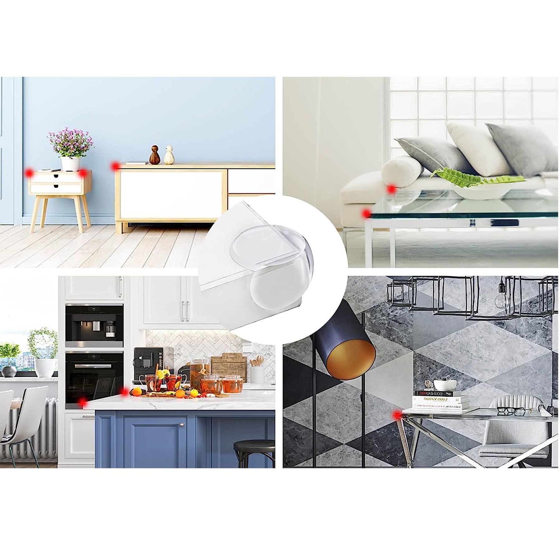 Set 12 Coltare din Silicon pentru Protectie Ridicata la Colturile ...