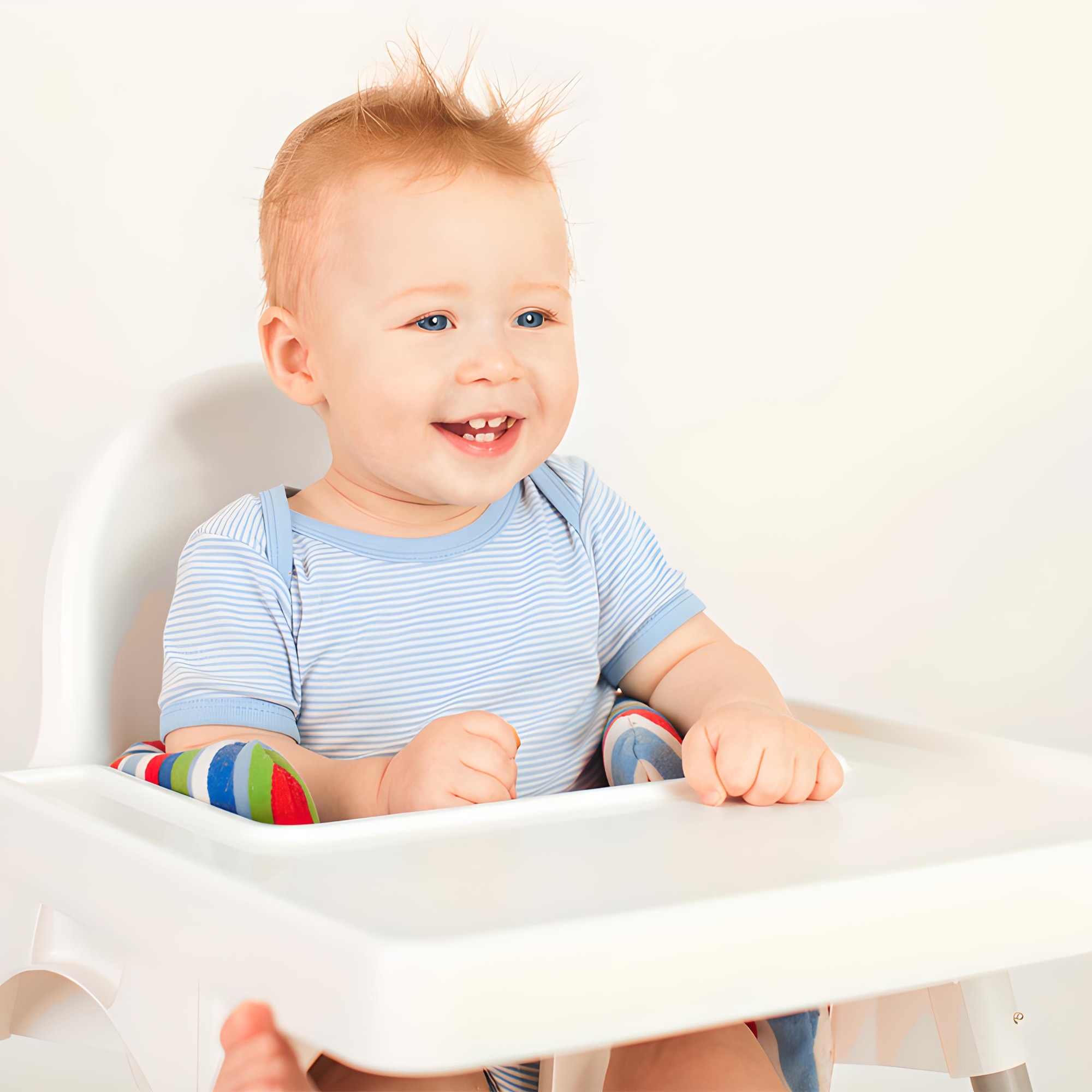 Scaun De Masa Inalt, Pentru Bebelusi Si Copii, Cu Tava Si Centura De ...