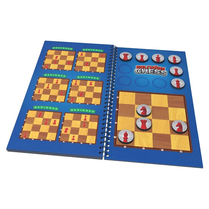 Joc ThinkFun - Solitaire Chess Magnetic, limbaromana - eMAG.ro