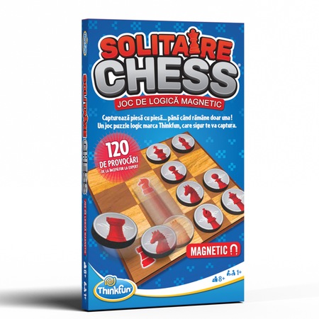 Joc ThinkFun - Solitaire Chess Magnetic, limbaromana - eMAG.ro