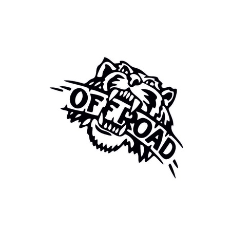 Sticker Tiger Off Road 20x18 cm, Creative Rey® - eMAG.ro