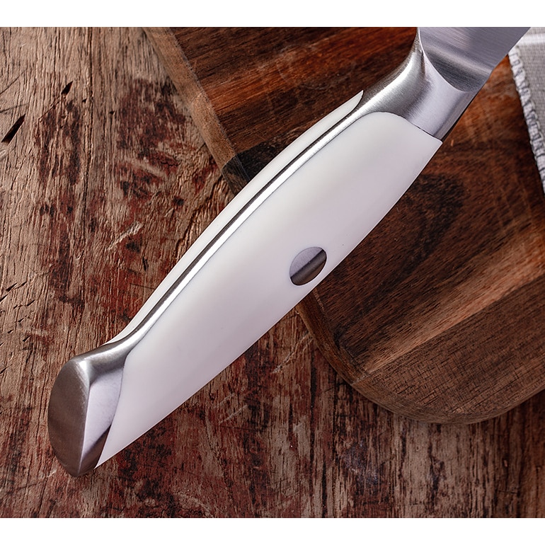 Cutit Bucatar Santoku, cu Lama de 18 cm, Otel Tratat Termic, Maner abs ...