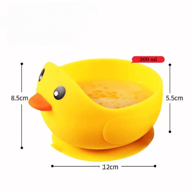 Set bol anti-alunecare din silicon si lingurita pentru diversificare ...