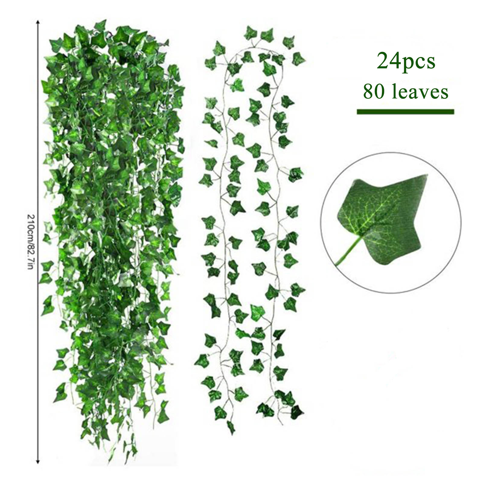 Set 24 ghirlande iedera artificiala, Darklove, Pentru decorare, Perete ...