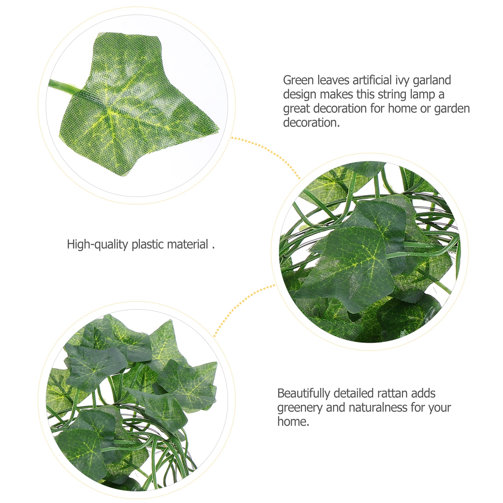 Set 24 ghirlande iedera artificiala, Darklove, Pentru decorare, Perete ...