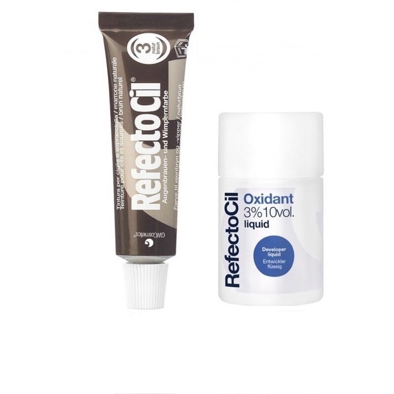 Set Vopsire Gene si Sprancene, Refectocil ce contine Oxidant Lichid cu ...