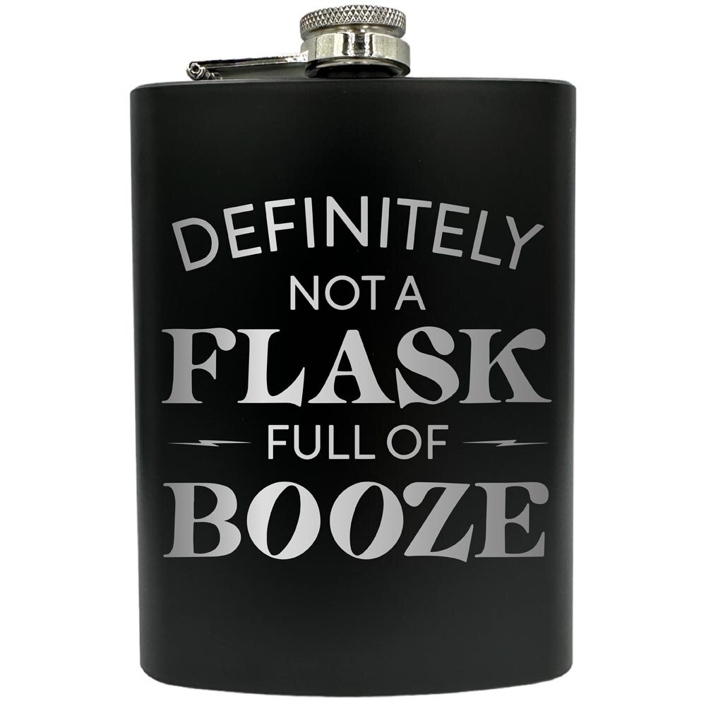 Gravírozott flaska, rozsdamentes acél, 8oz (240ml), Definitely Not A ...