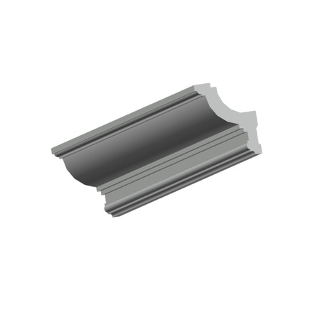 Scafa pentru banda LED T din polistiren extrudat de culoare alba H x ...