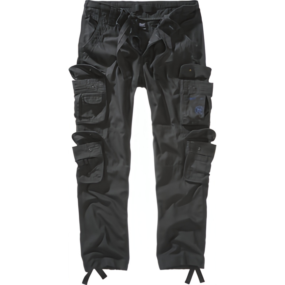 Pantaloni BRANDIT Pure Slim Fit Trousers, Antracit, L - eMAG.ro