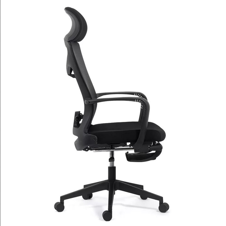 Scaun ergonomic cu spatar rabatabil si suport picioare SYYT 9502 negru ...