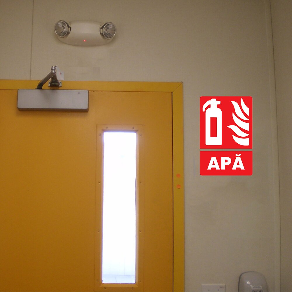 Sticker decorativ, semn indicator, Extinctor apa, 29.7x42 cm A3 - eMAG.ro