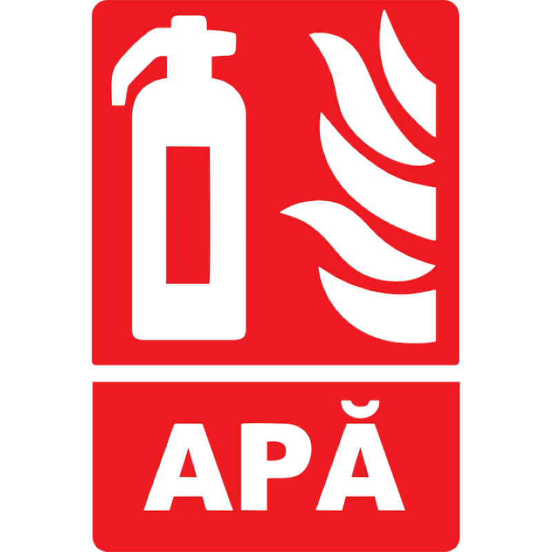 Sticker decorativ, semn indicator, Extinctor apa, 29.7x42 cm A3 - eMAG.ro