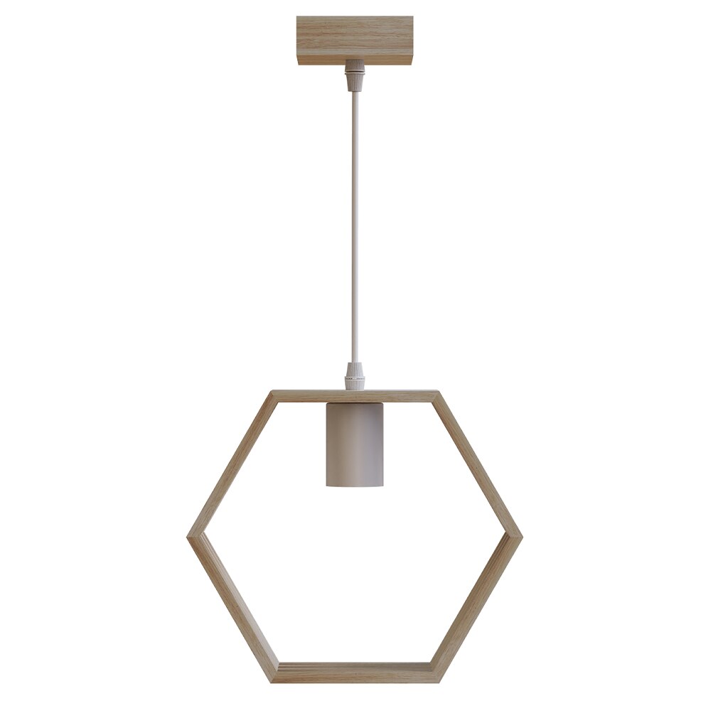 Pendul Modern din Lemn Sophie, Inaltime Reglabila, E27, 110 Cm, Forma ...