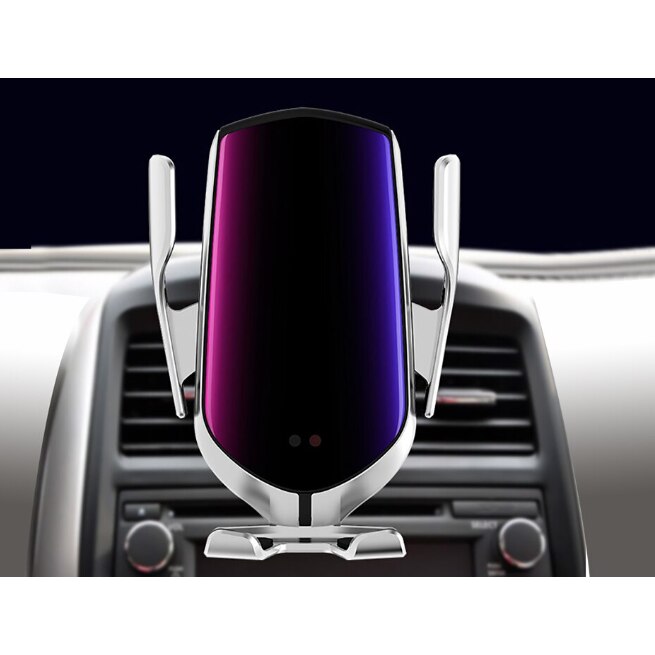 Suport auto incarcator wireless telefon R2 cu incarcare rapida - eMAG.ro