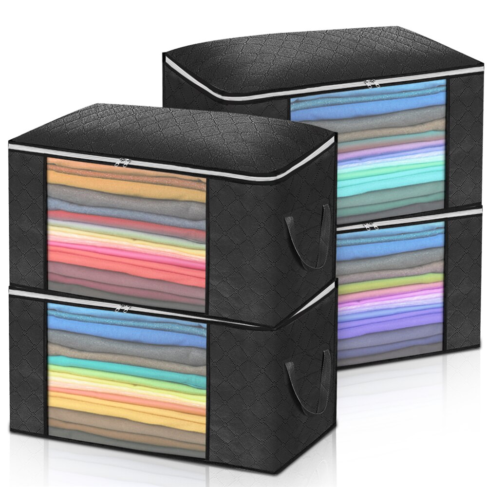 Set 4 cutii de organizare, MECO, Dimensiune totala 60x43x35cm, PVC ...