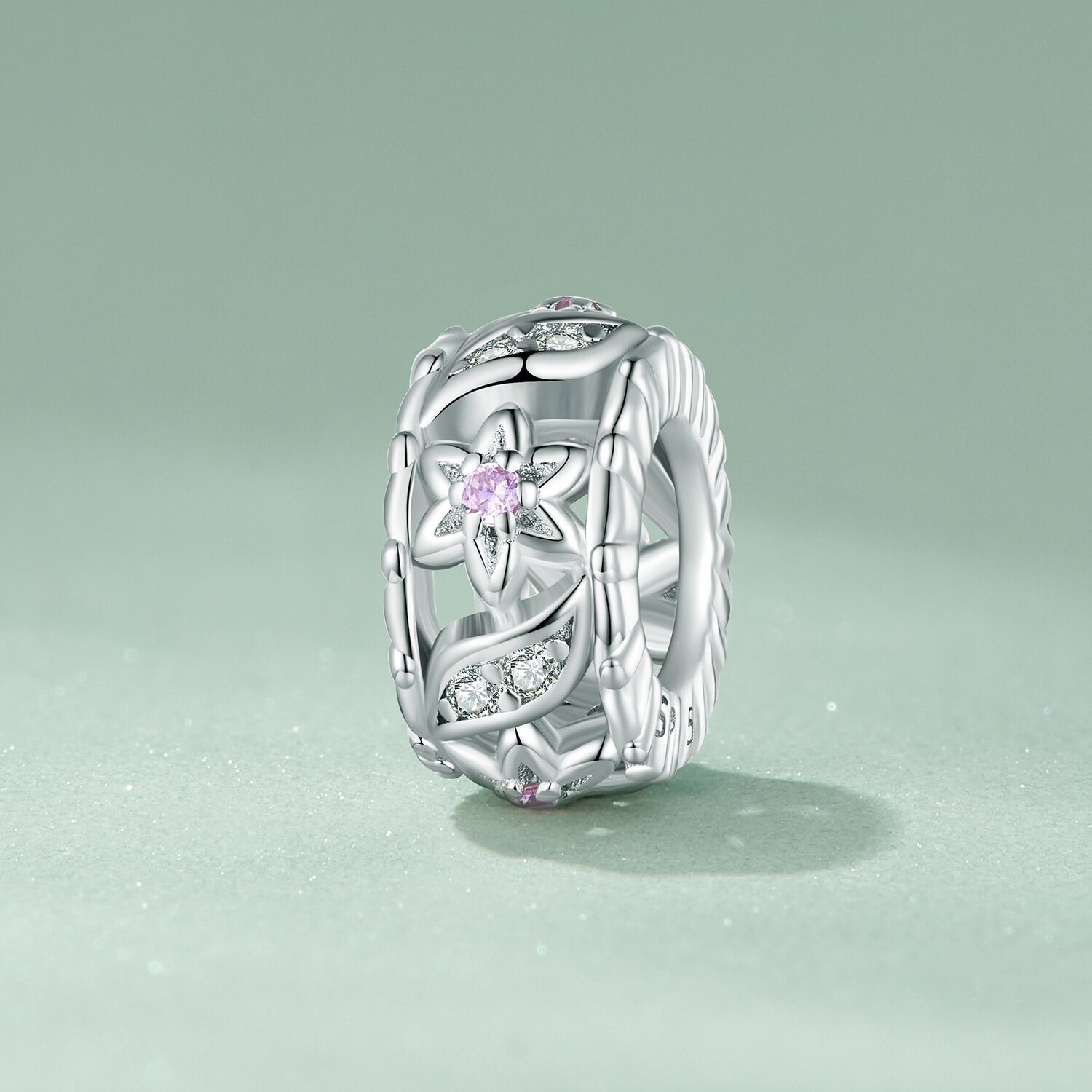 Talisman din argint Flower Leaves - eMAG.ro