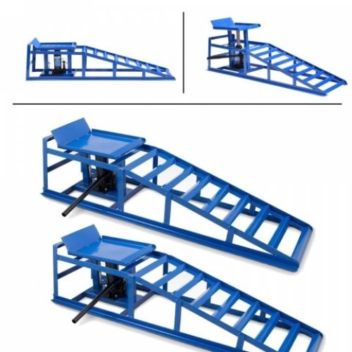Rampe cu liftare hidraulica, BITUXX, 2 Bucati, Otel, Albastru - eMAG.ro