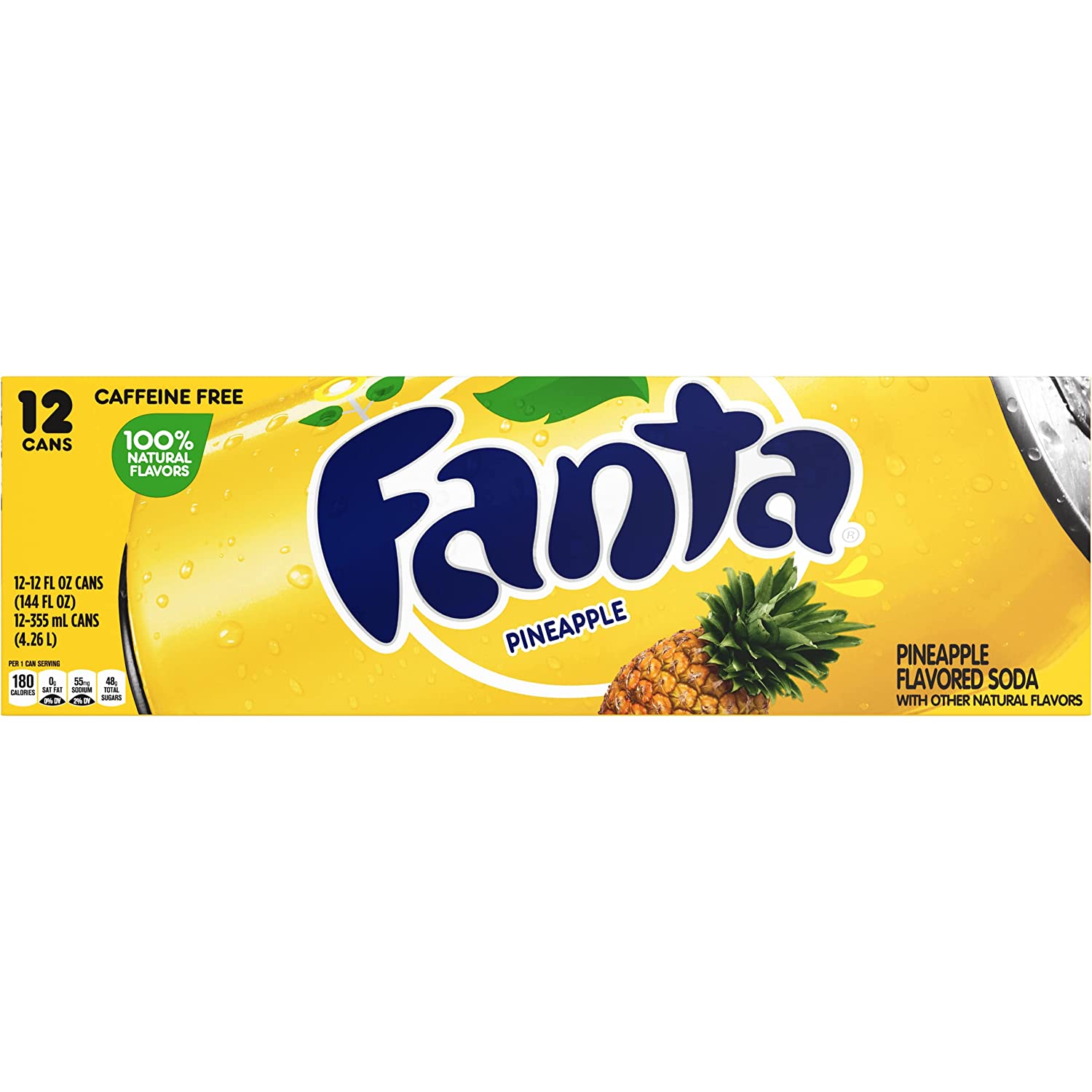 Bautura carbogazoasa, Fanta Ananas doza, 355 ml - eMAG.ro
