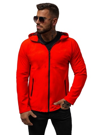 Jacheta de primavara barbati rosie OZONEE JS/HM144/5 XL - eMAG.ro