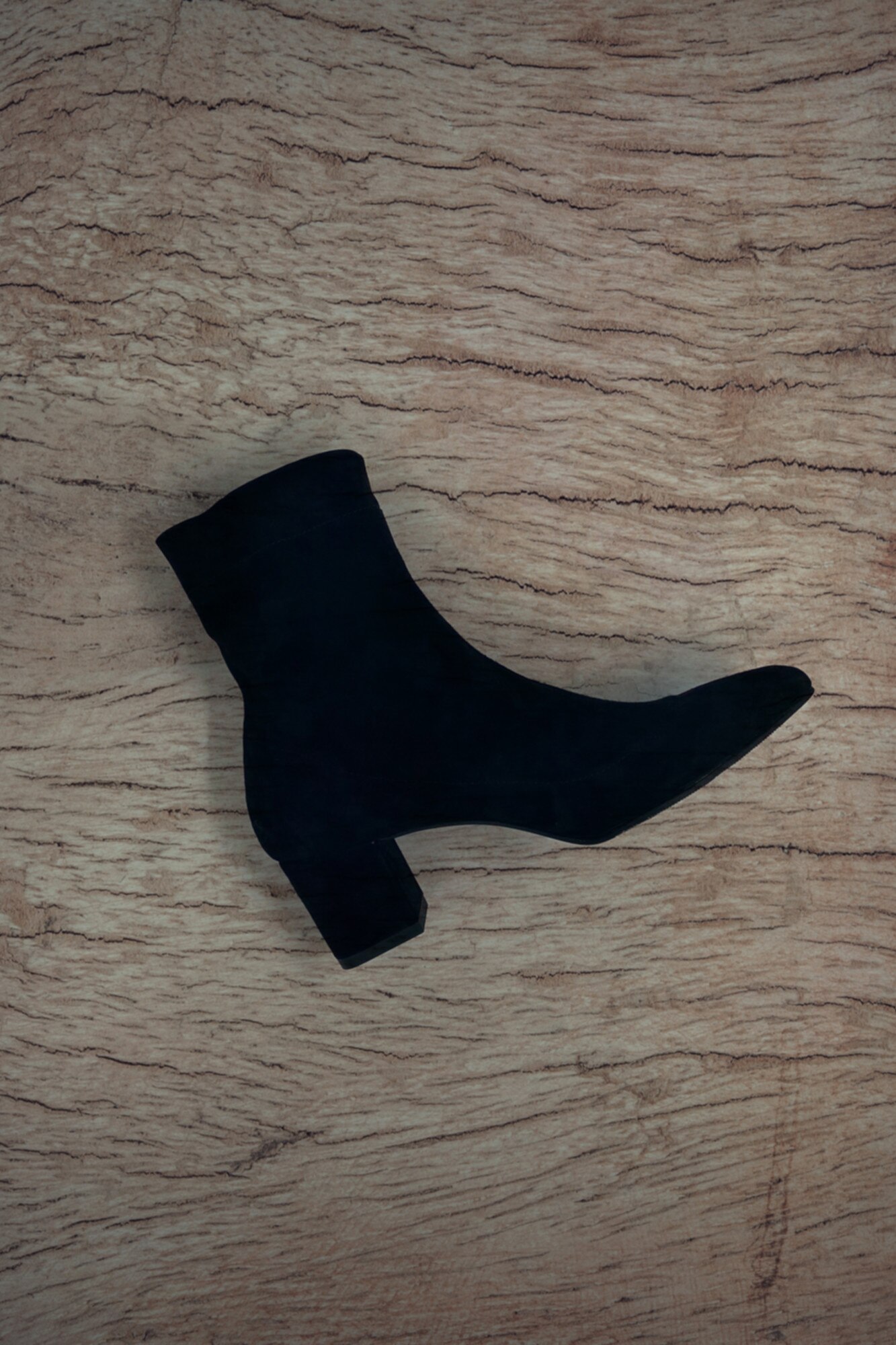 Botine cu toc dama, The Hush, Lusso, Stretch, Negru, 38 EU - eMAG.ro