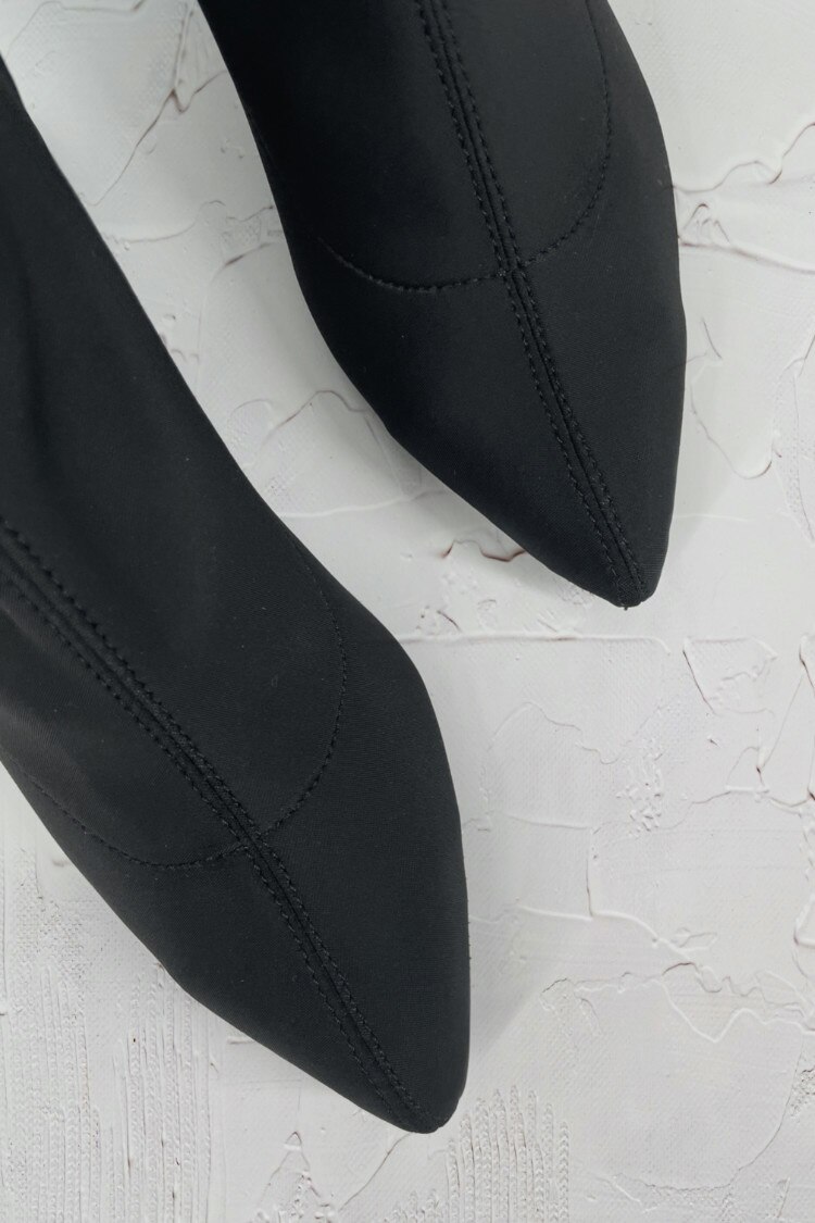 Botine cu toc dama, The Hush, Lusso, Stretch, Negru, 38 EU - eMAG.ro