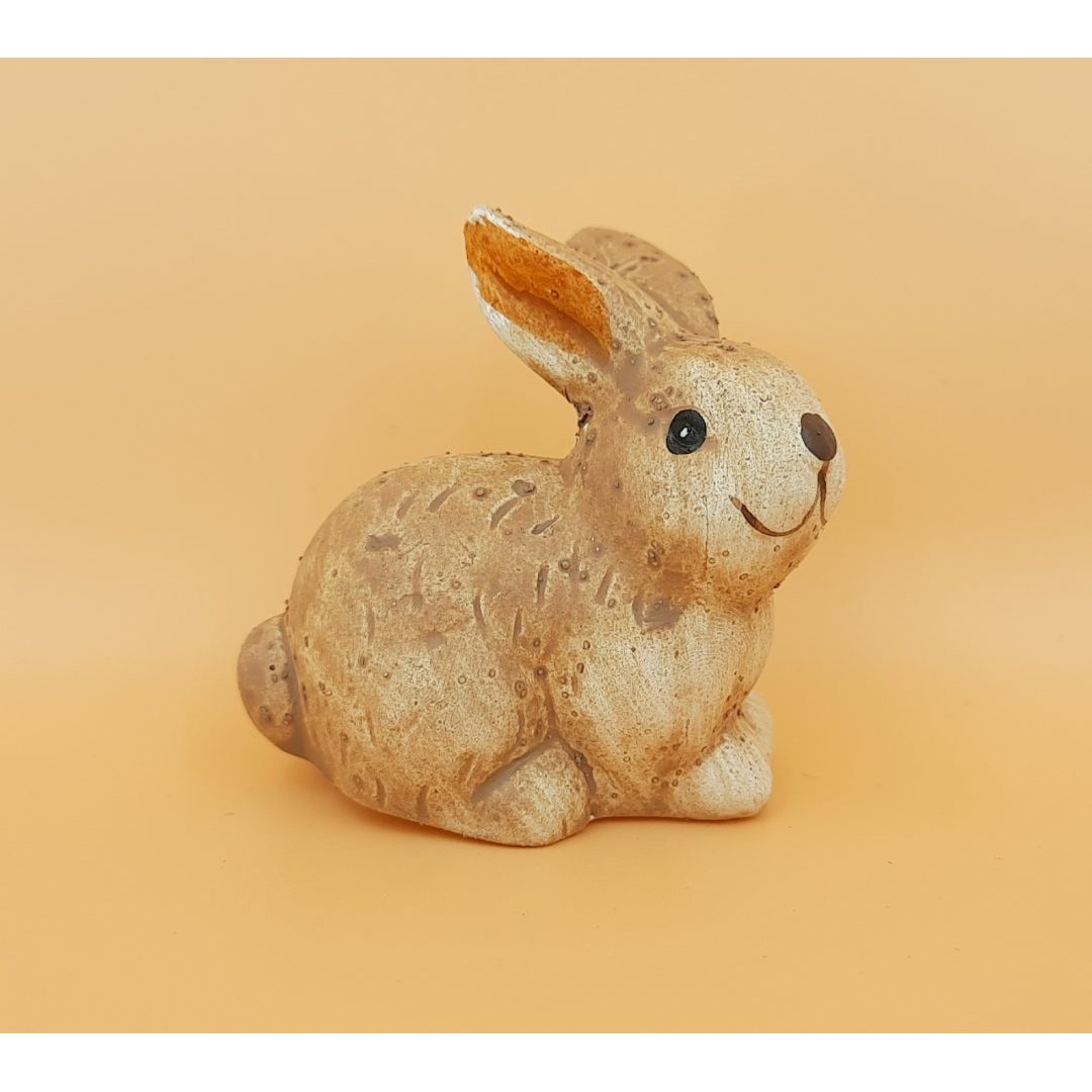 Iepure decorativ, Ceramica, 6x4 cm, Maro - eMAG.ro