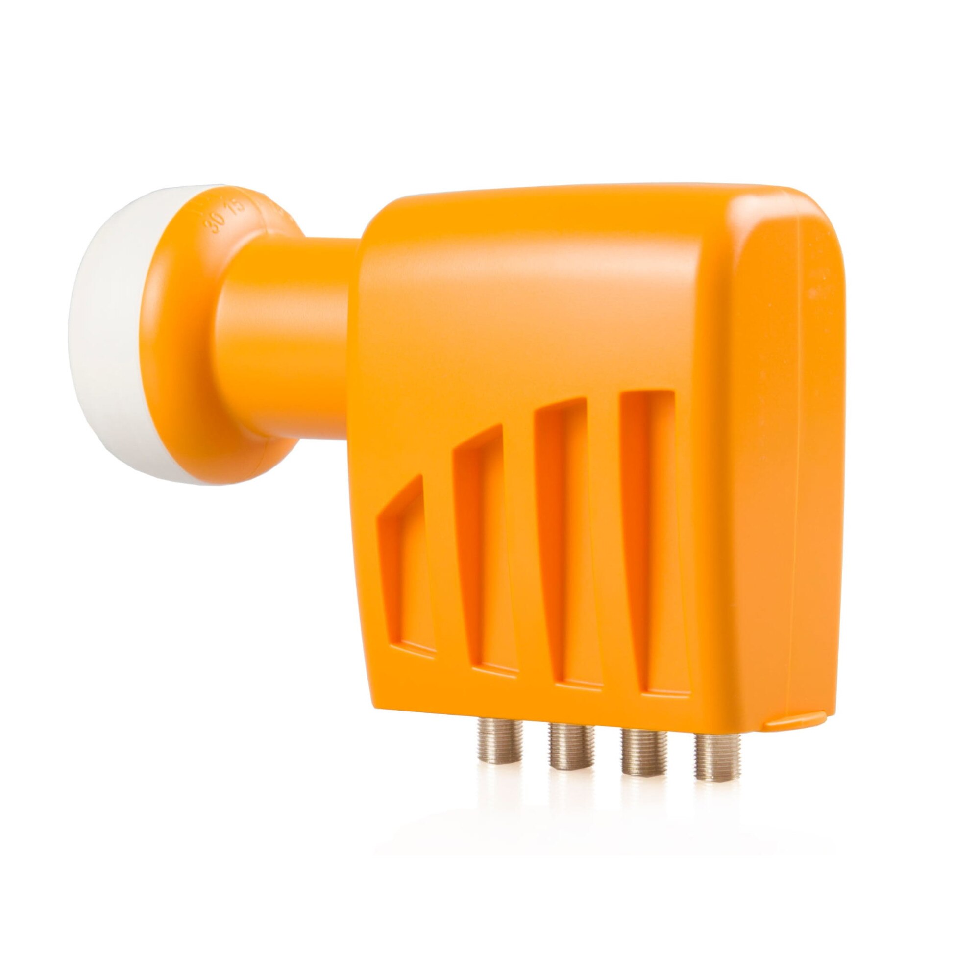 Quad universal Televes, LNB cu alimentare, Portocaliu/Alb - eMAG.ro