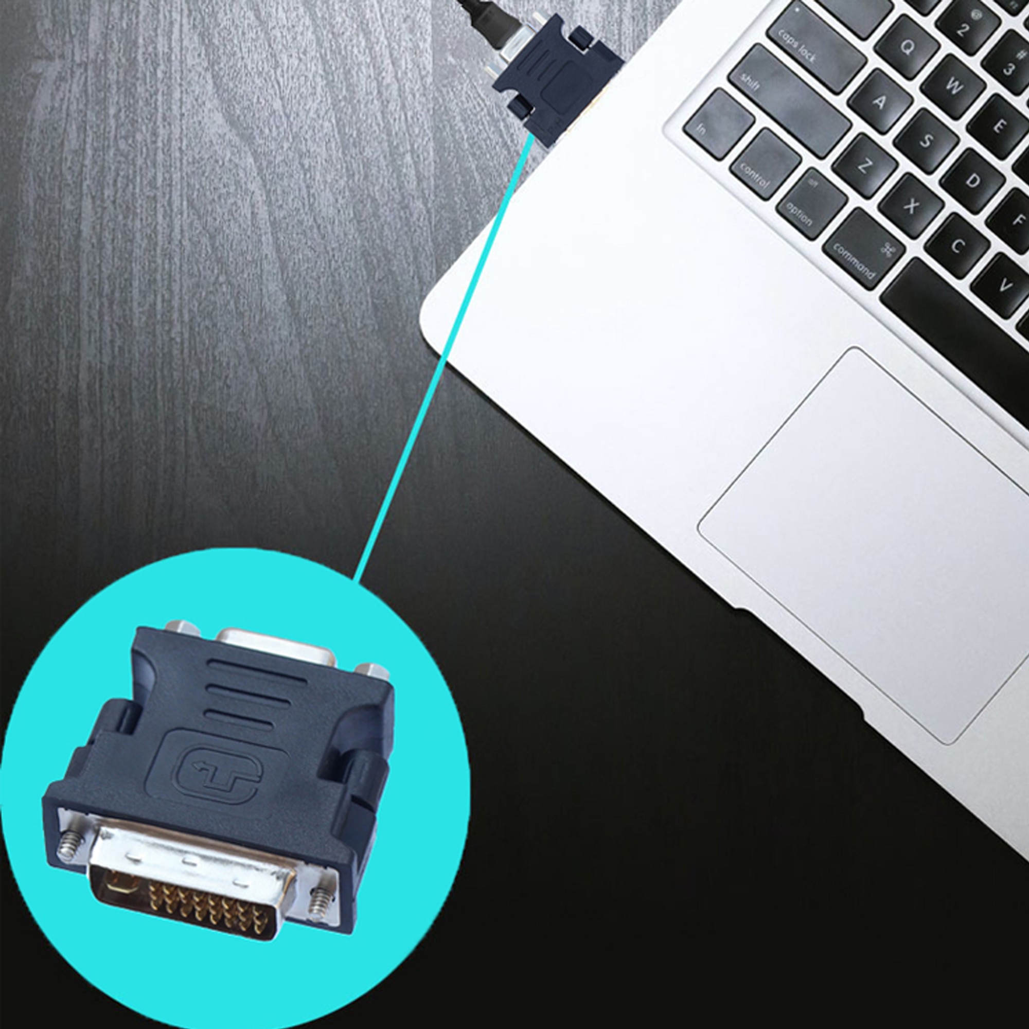 VGA-DVI adapter, 1080p, fekete és ezüst - eMAG.hu