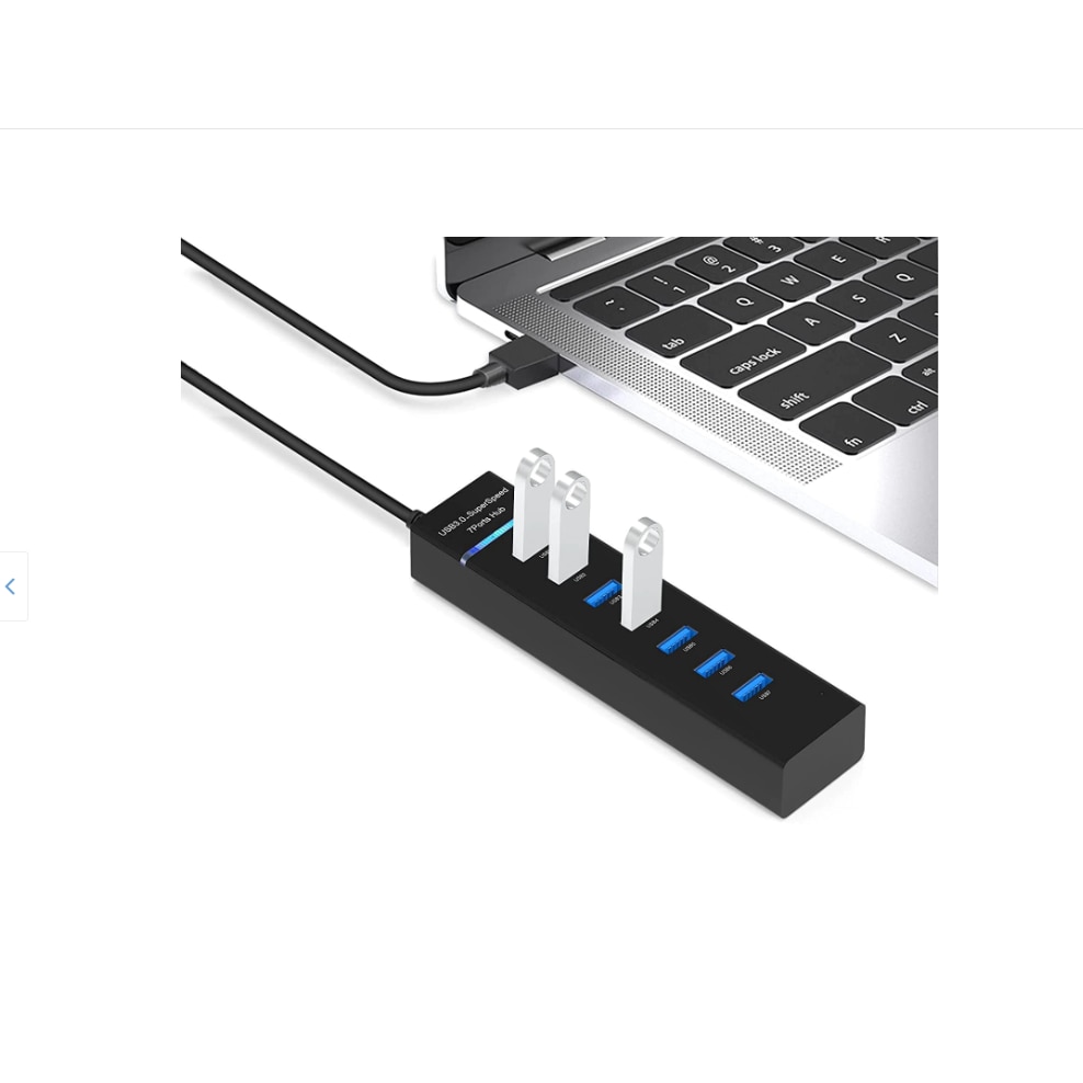 Hub cu 7 Porturi USB 3.0, 5 Gbps, LED Indicator, Compact, Saiconcept ...