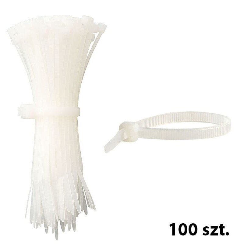 Set coliere de plastic, 100 bucati, Alb - eMAG.ro