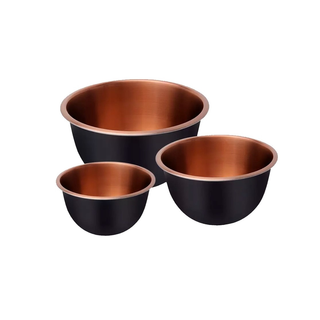 Boluri, inox, negru, set de 3 piese 1,6 l, 3 l si 5 l, Klausberg - eMAG.ro