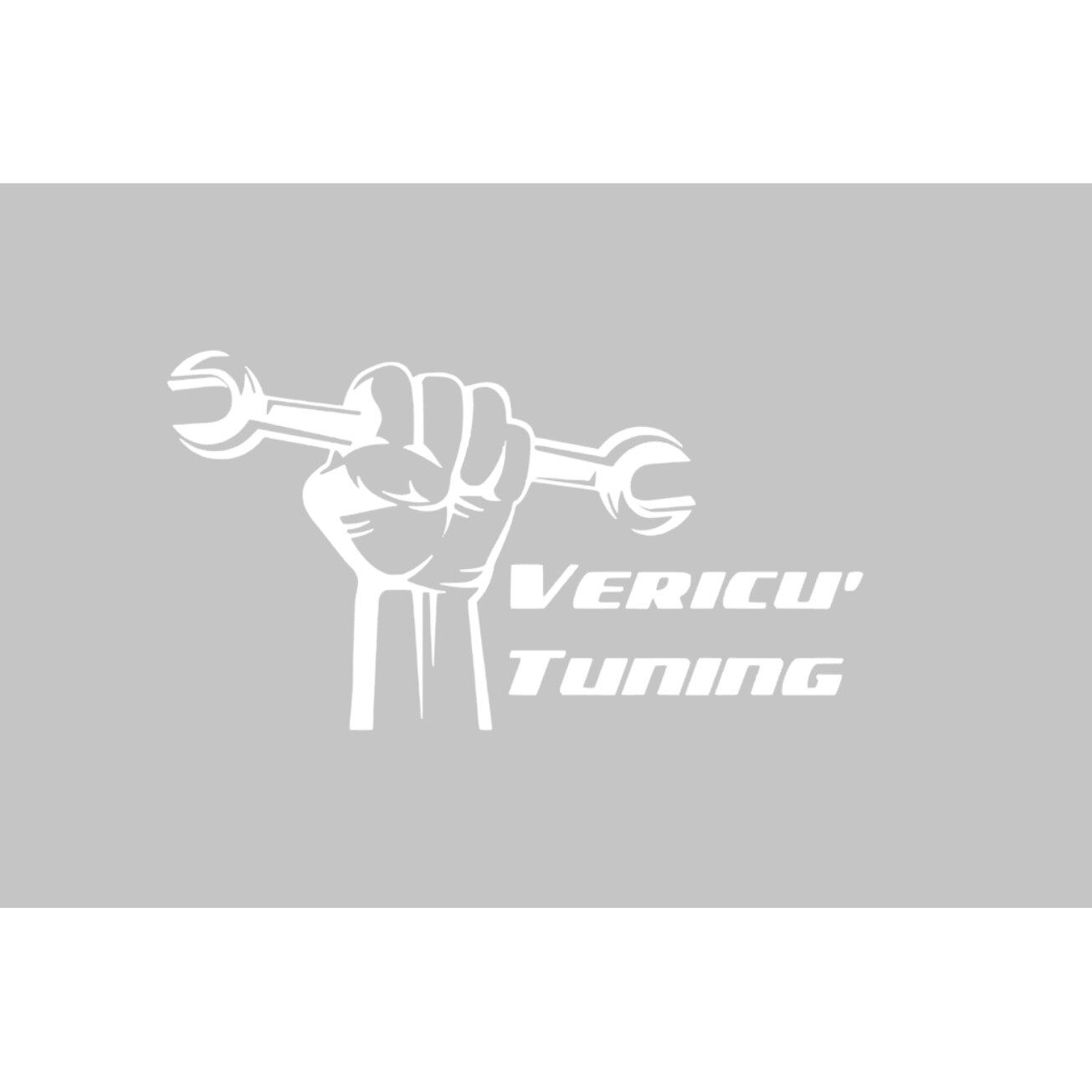 Sticker Vericu Tuning, alb, 20cm - eMAG.ro
