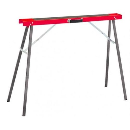 Set 2 suporturi tip capra, Metal, Pliabil, 125 kg, 100 x 80 cm, Rosu ...