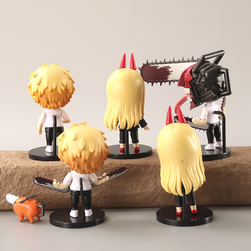 Set 6 figurine Chainsaw Man Denji, Pochita, Pawa, 10 cm - eMAG.ro