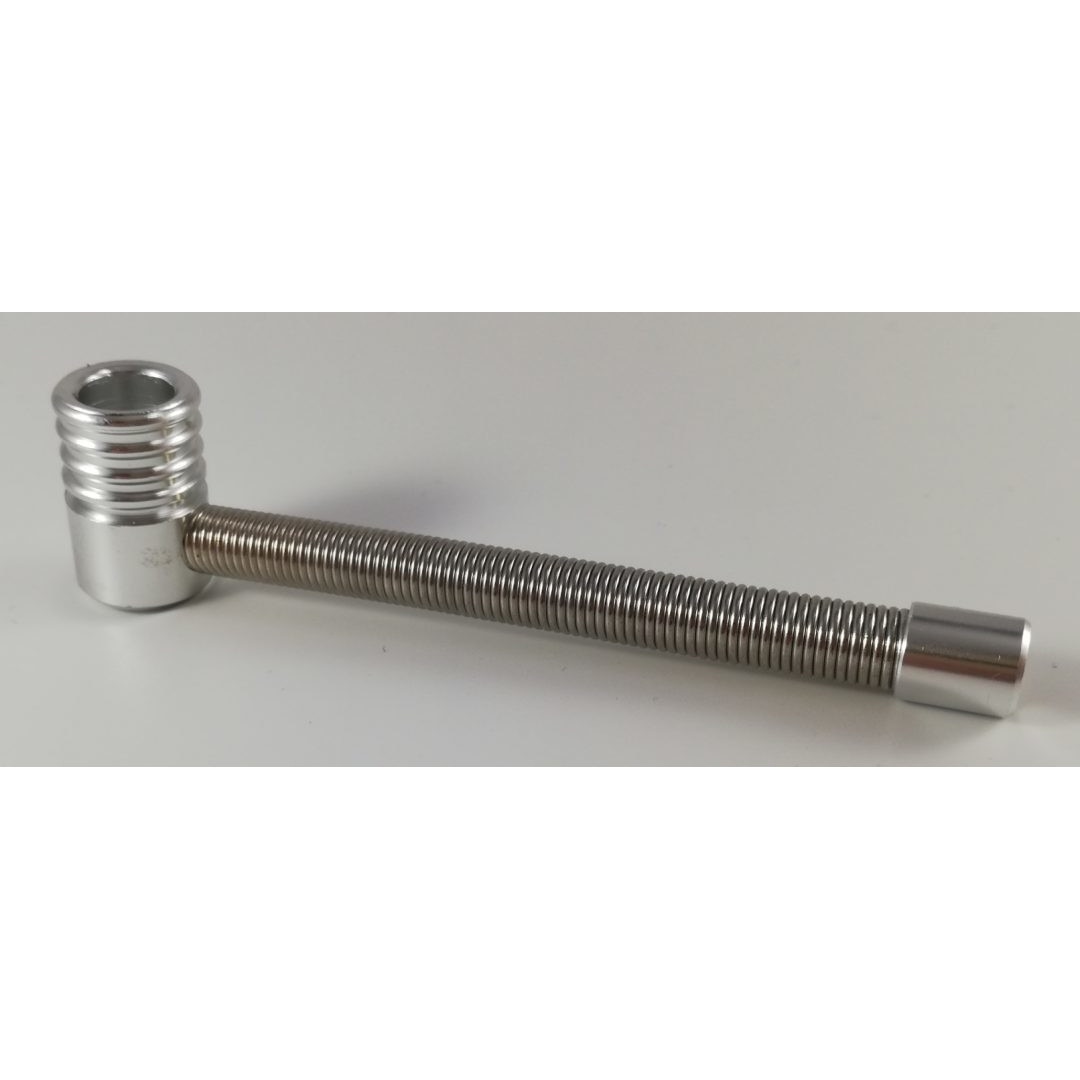 Pipa, Metal, 10 cm, Argintiu - eMAG.ro