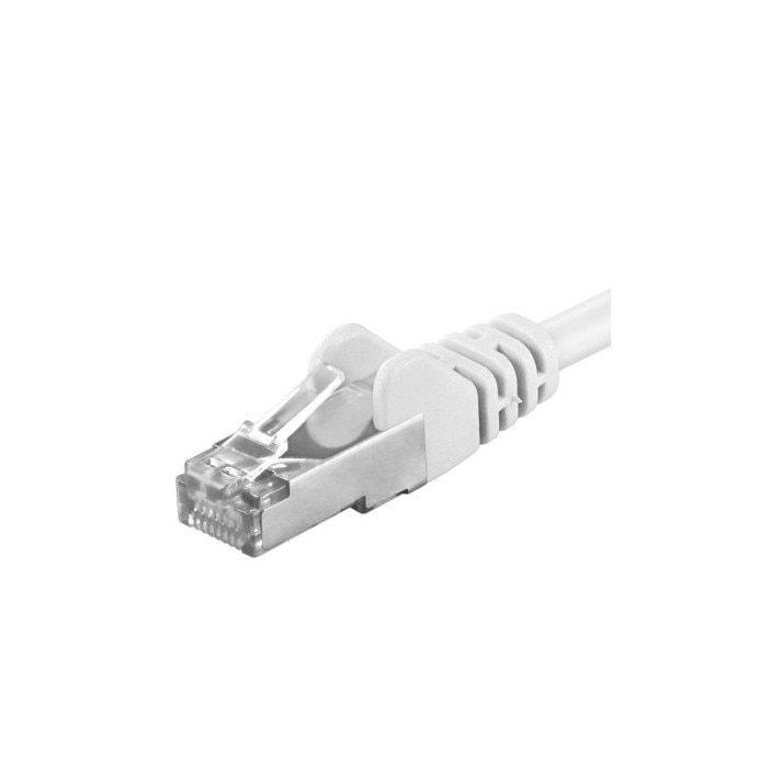 Cablu Patchcord SFTP RJ45-RJ45 Cat.6A, 1.5m, alb, cupru integral, 26AWG ...