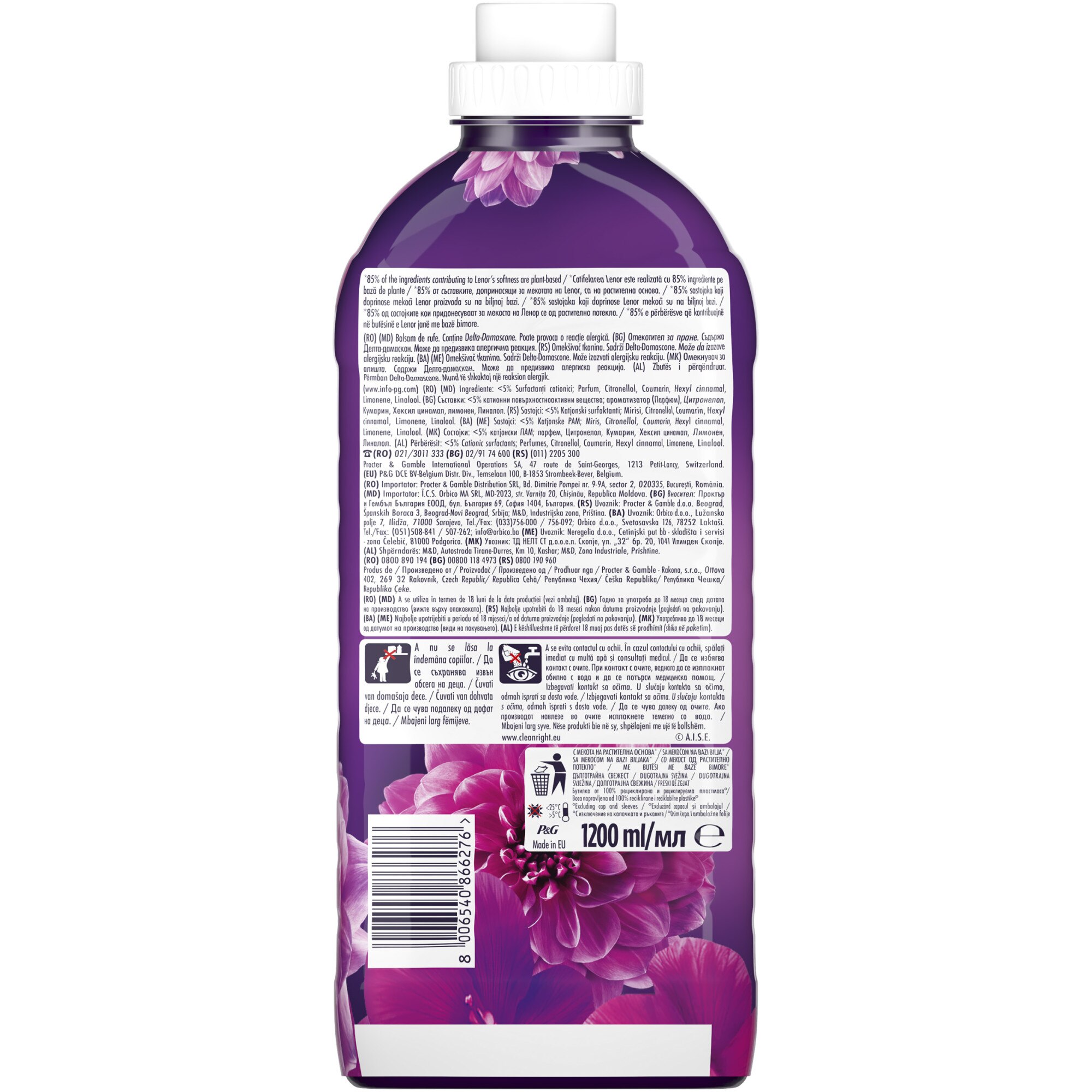 Balsam de rufe Lenor Floral Bouquet & Note Of Musk, 1.2 L, 48 spalari ...