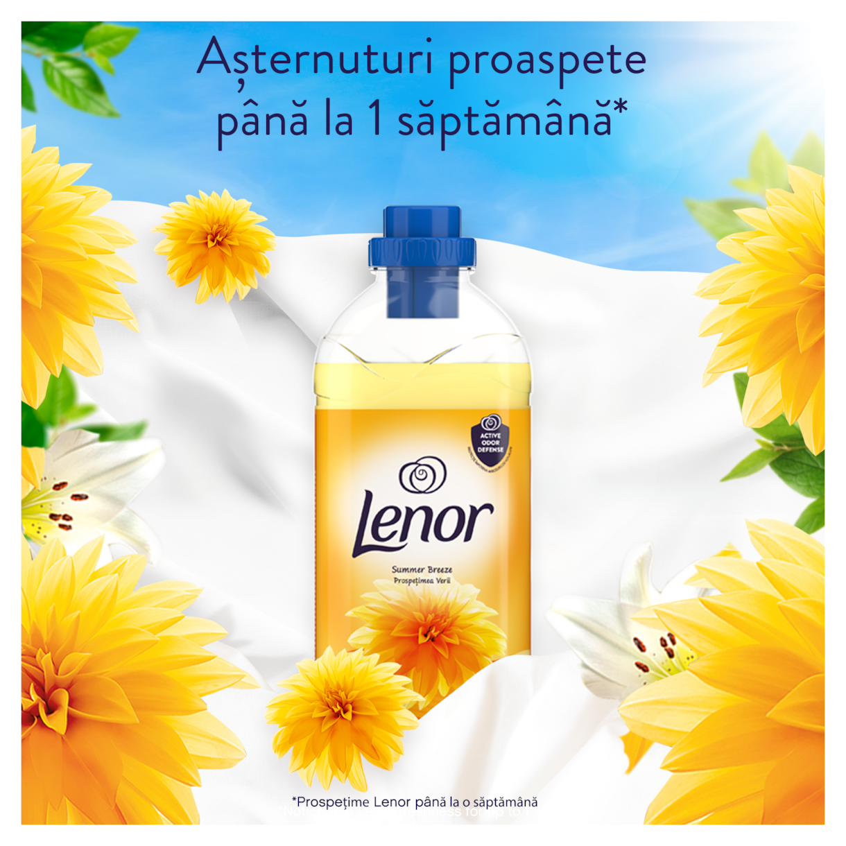 Lenor Summer Breeze öblítőszer, 1.625 L, 65 mosás - eMAG.hu