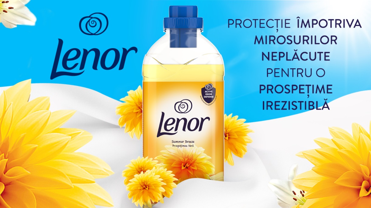 Lenor Summer Breeze öblítőszer, 1.625 L, 65 mosás - eMAG.hu