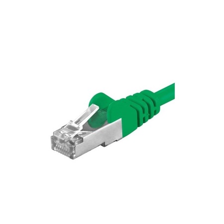 Cablu Patchcord SFTP RJ45-RJ45 Cat.6A, 2m, verde, cupru integral, 26AWG - eMAG.ro