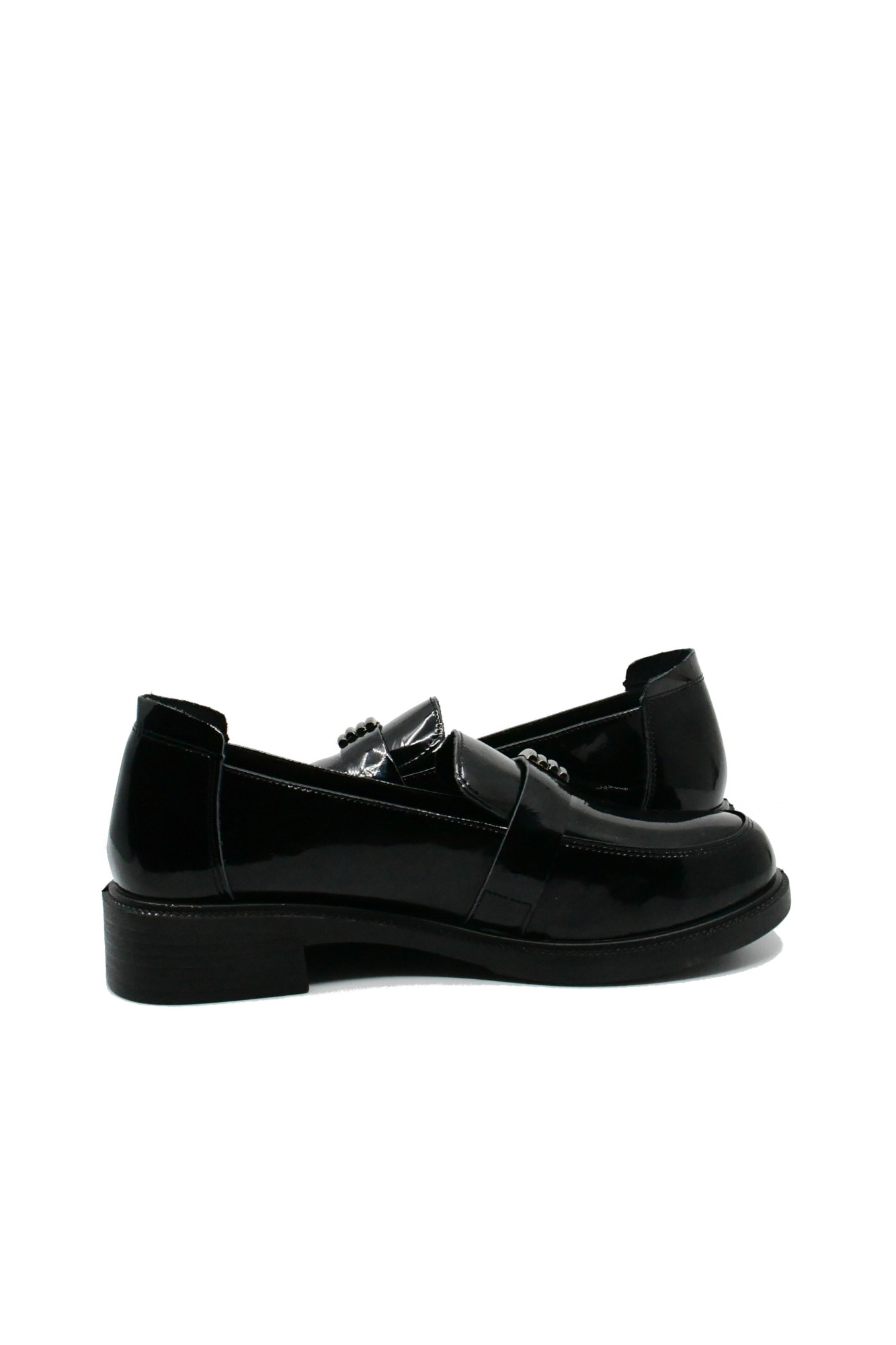 Pantofi loafer dama Formazione, negru lucios din lac, 38 EU - eMAG.ro