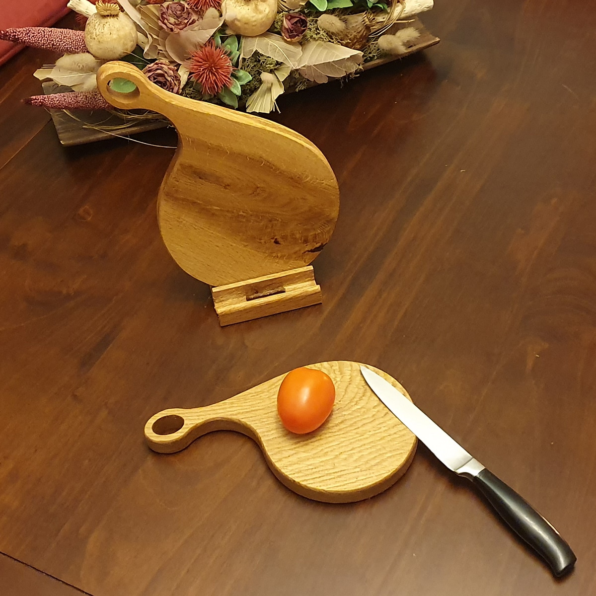 Set de 2 tocatoare de bucatarie Mic si Mediu cu maner si suport din ...