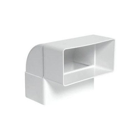 Cot 90° pentru ventilatie Haco, CKP, 2x220x55mm, ABS, Alb - eMAG.ro