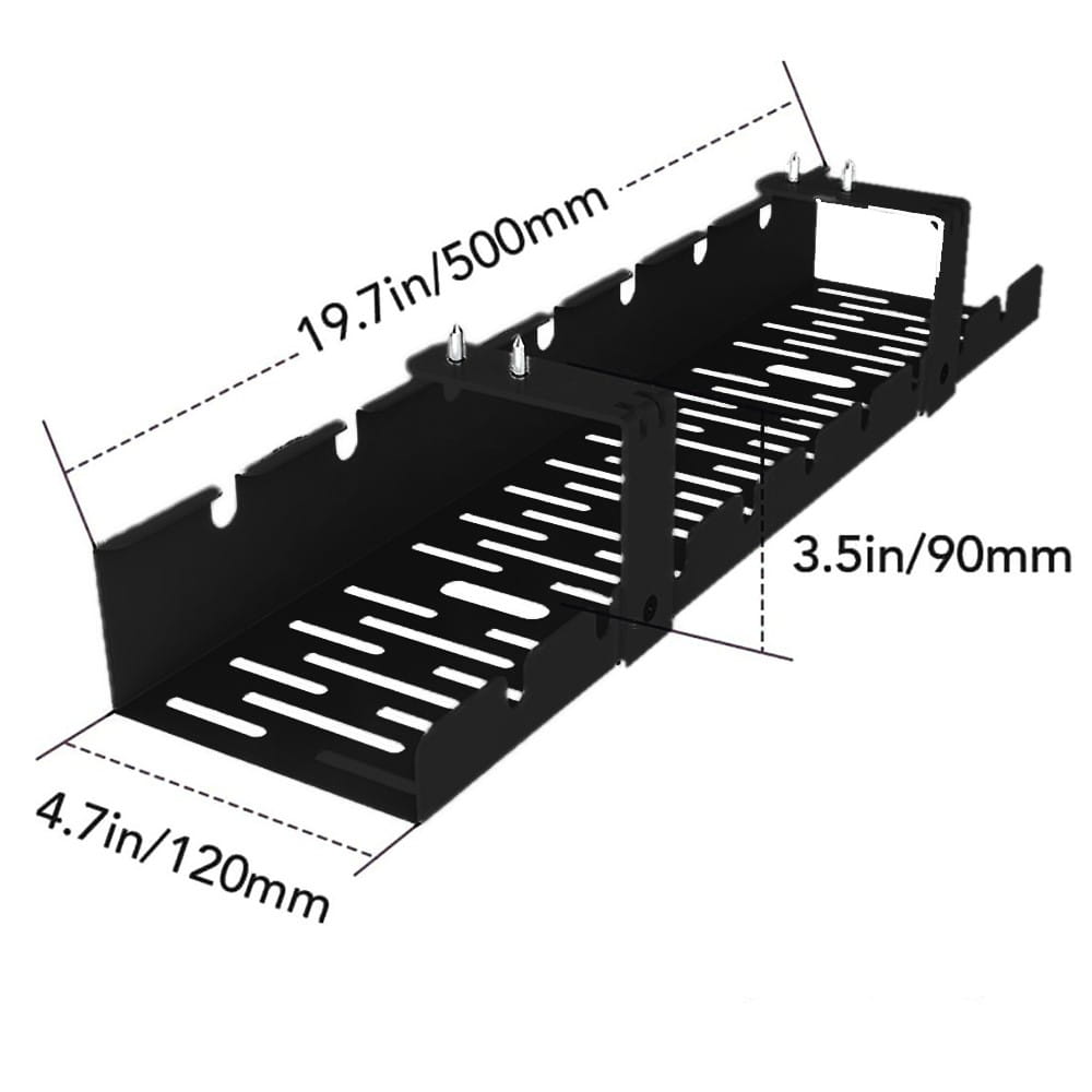 Suport cablu Spacetronik, Negru - eMAG.ro