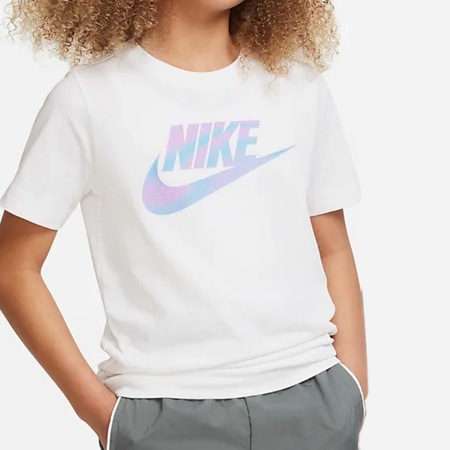Tricou Nike Core Brandmark 3 JR DX9524-100, Fete, Alb, 156-166 CM - eMAG.ro