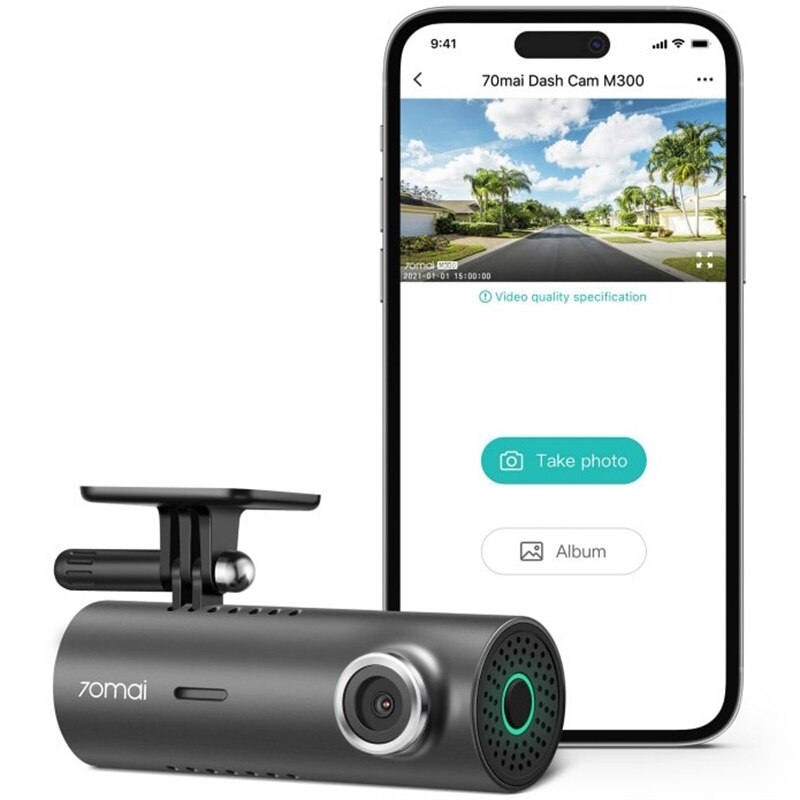 Camera auto, 70mai, Vedere nocturna, Mod parcare, WIFI, Camp vizual 140°, Negru - eMAG.ro